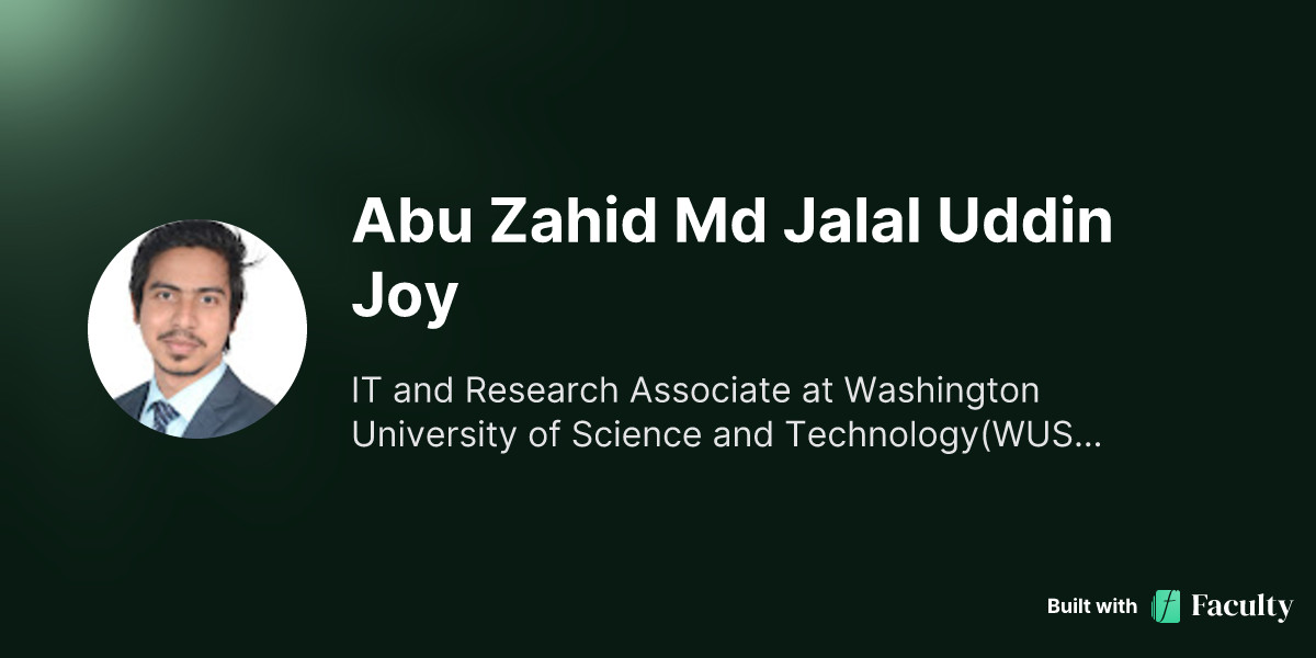 Abu Zahid Md Jalal Uddin Joy